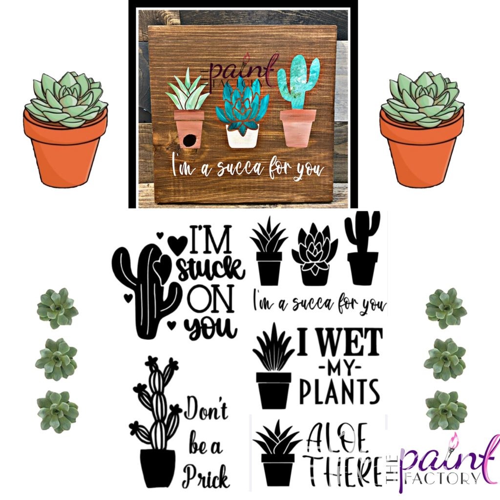 Succulent Sign Take Home Kit - The Paint Factory MN